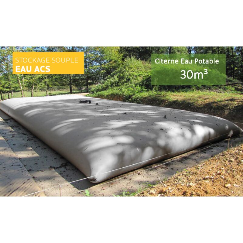 Grande Citerne Souple ACS 30000L - Stockage Eau Potable Fiable